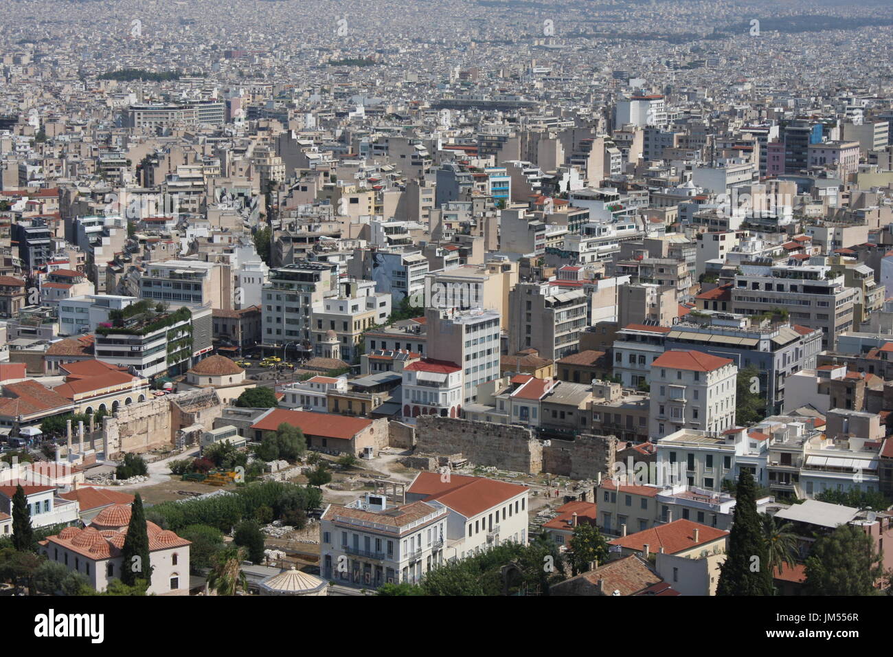 Aerial view of Athens, Greece Stock Photo - Alamy