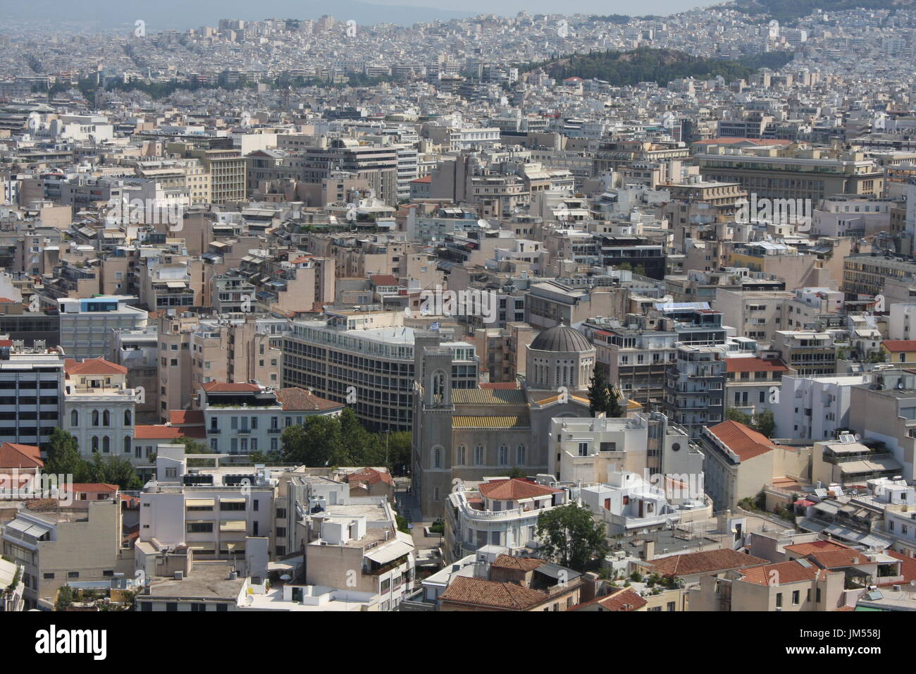 Aerial view of Athens, Greece Stock Photo - Alamy