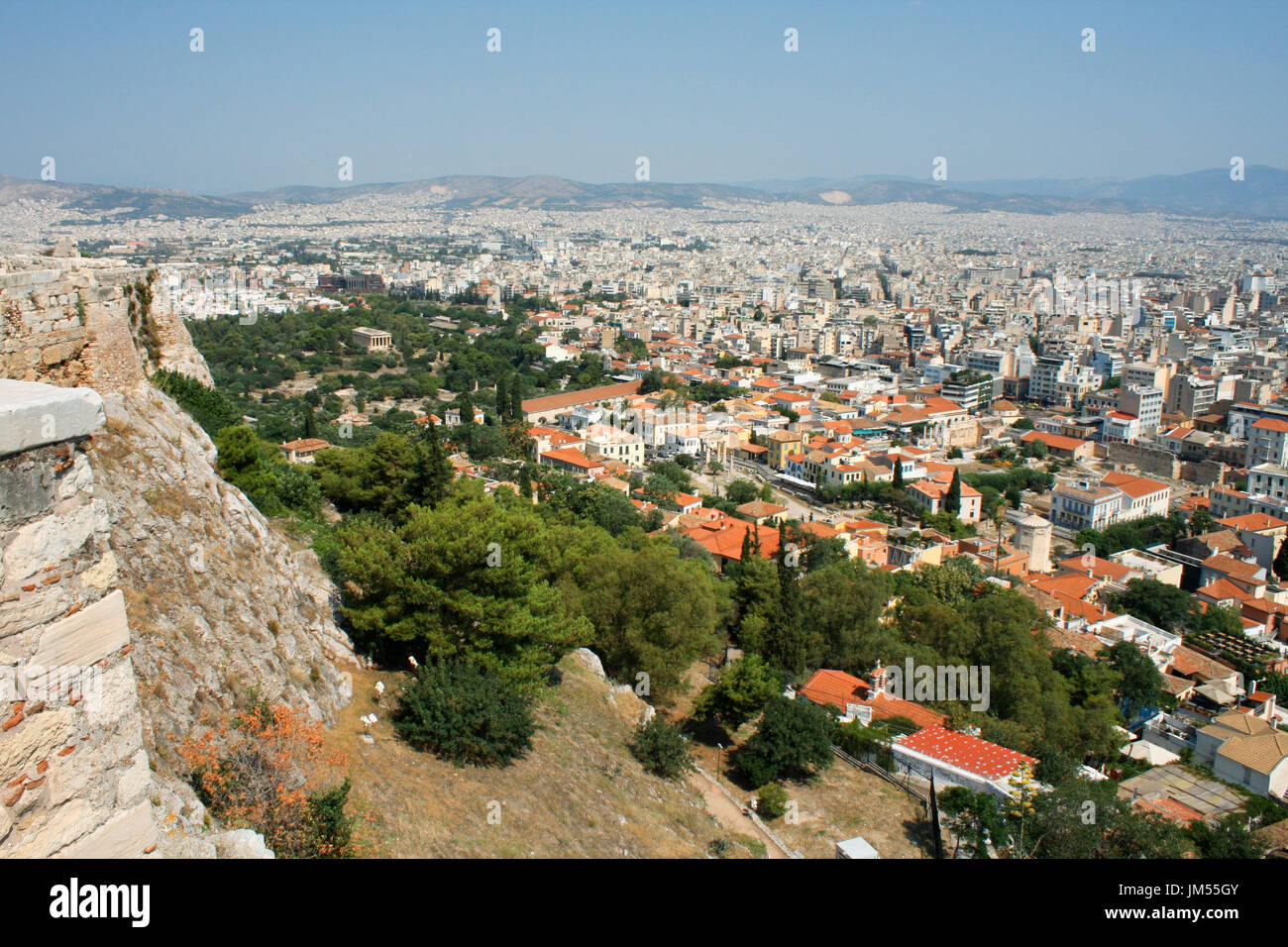 Aerial view of Athens, Greece Stock Photo - Alamy