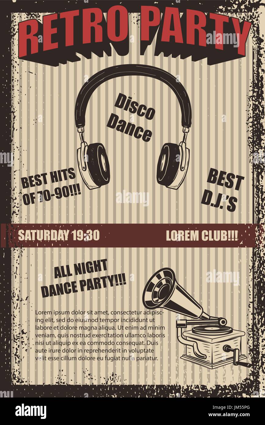 Retro party hi-res stock photography and images - Alamy