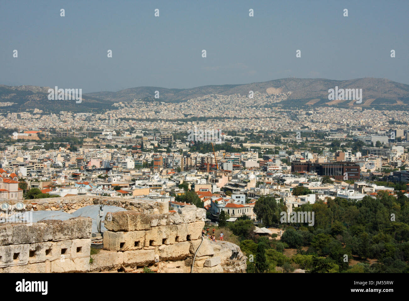 Aerial view of Athens, Greece Stock Photo - Alamy