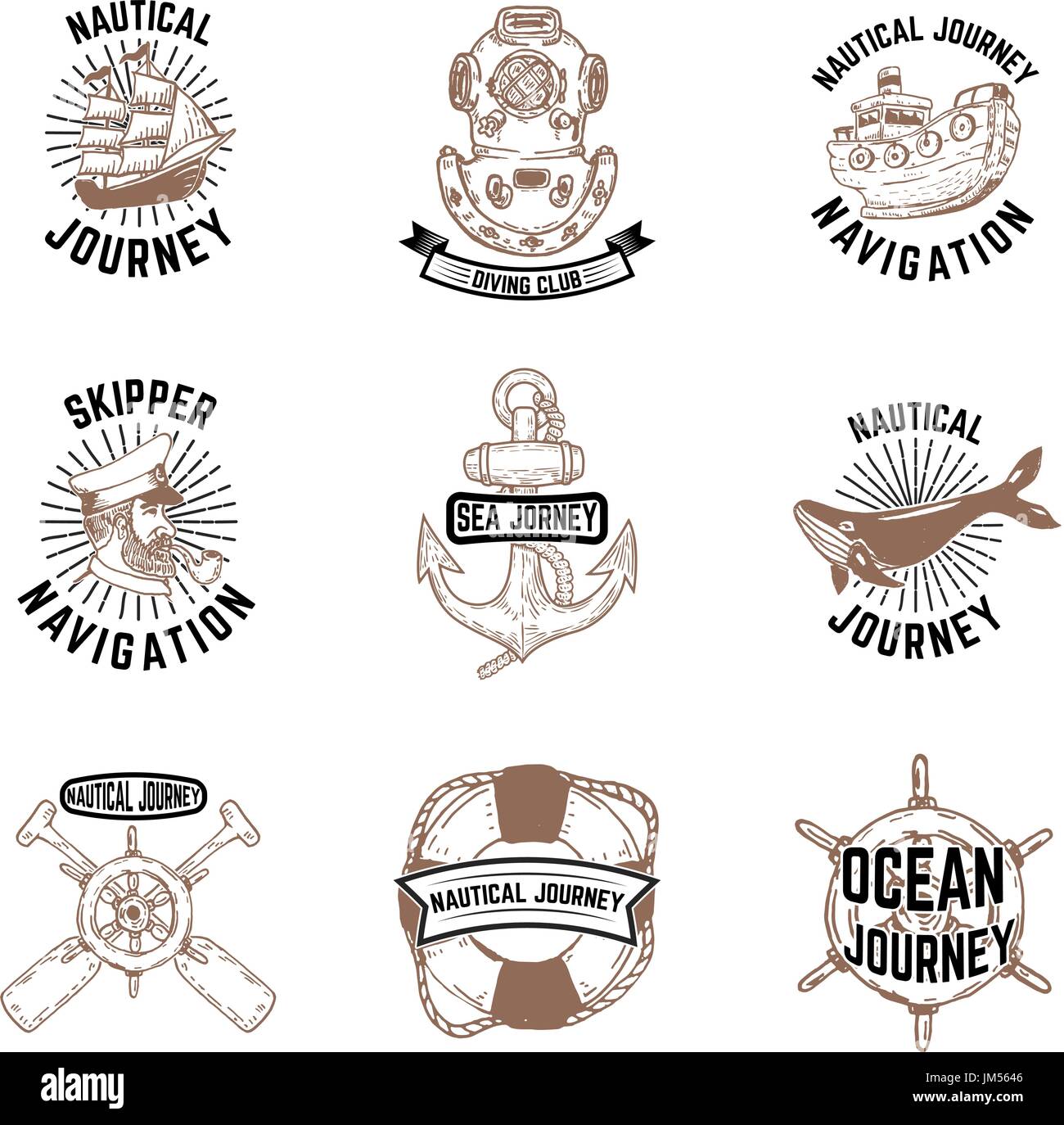 Skipper sign Stock Vector Images - Alamy