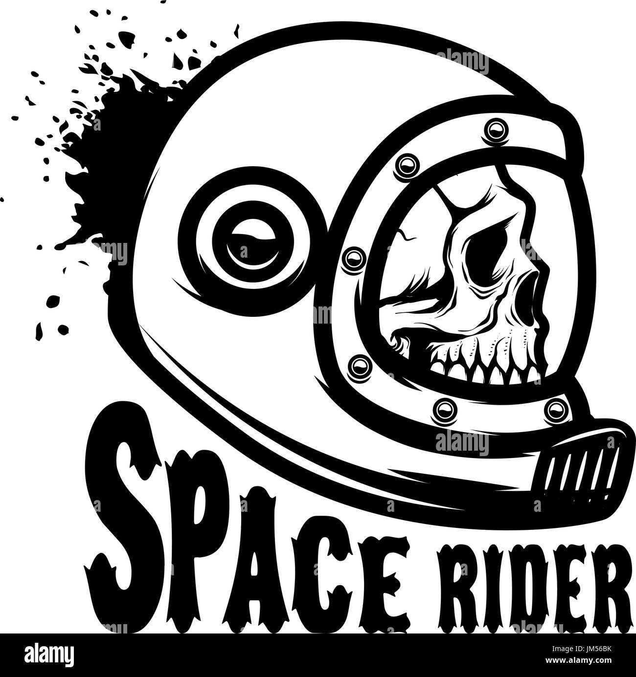 Cartoon astronaut head Black and White Stock Photos & Images - Alamy