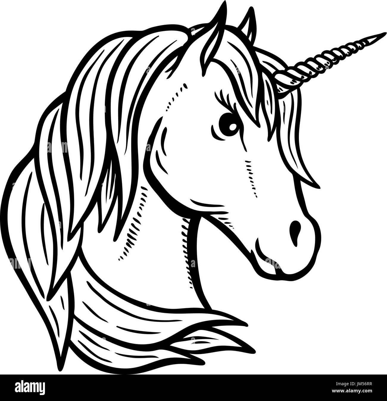 How To Draw A Unicorn Head