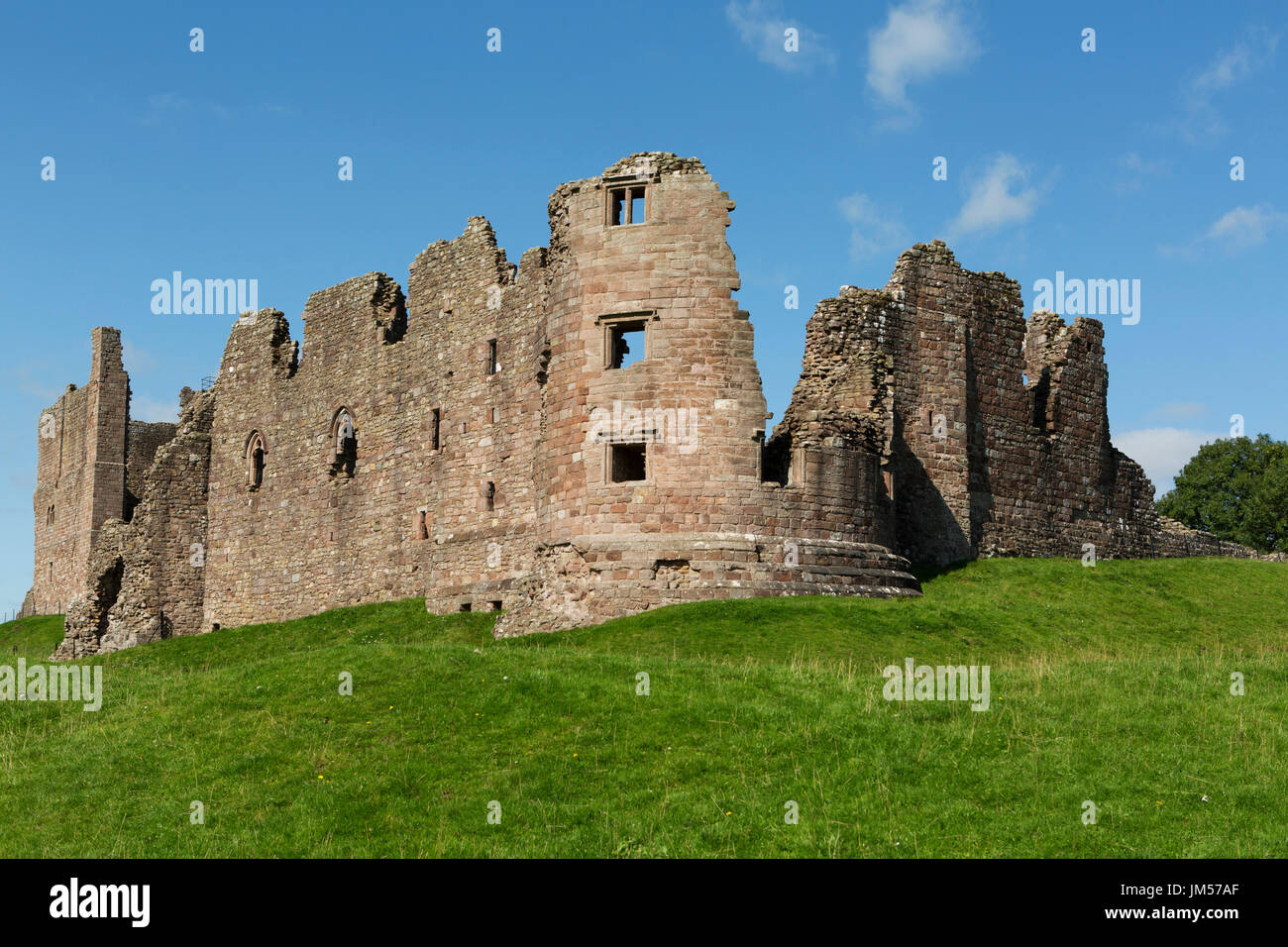 Brough Castle in the Eden Valley in Cumbria, England. The castle was ...