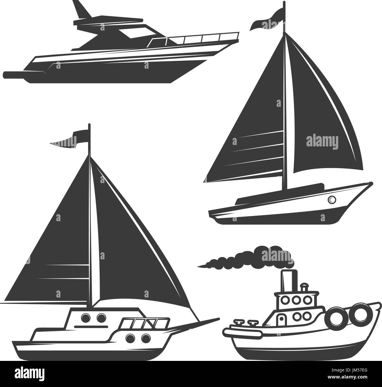 Brig boat Stock Vector Images - Alamy