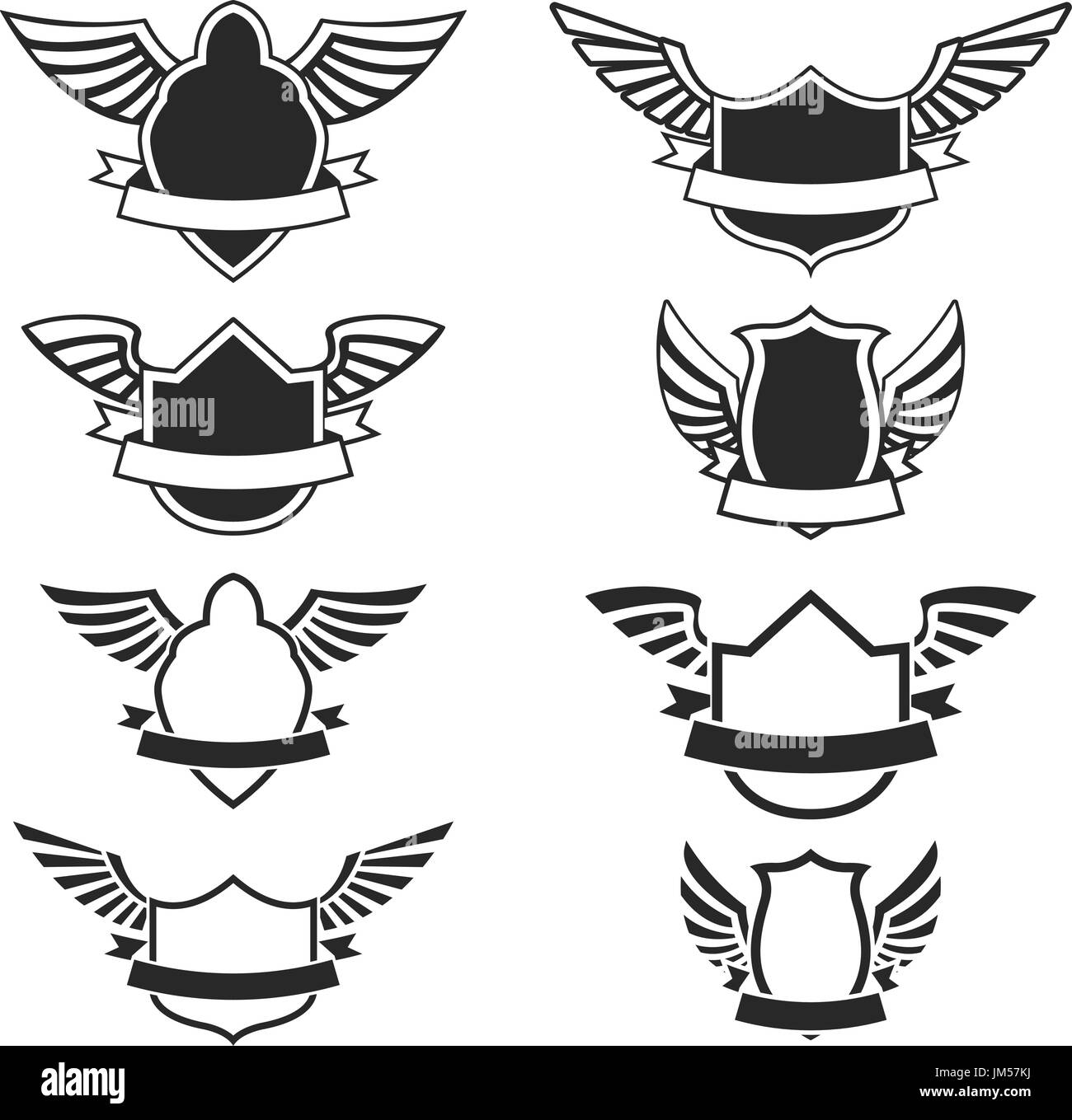 Empty Crest With Wings