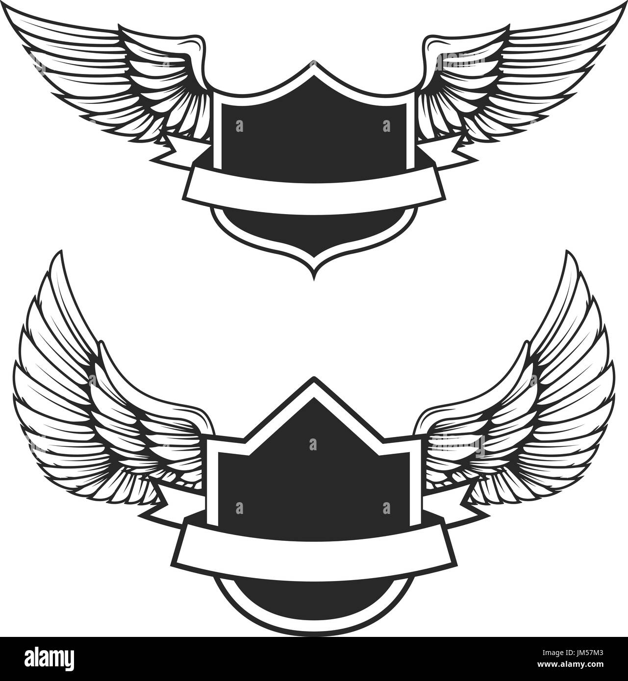 Empty Crest With Wings