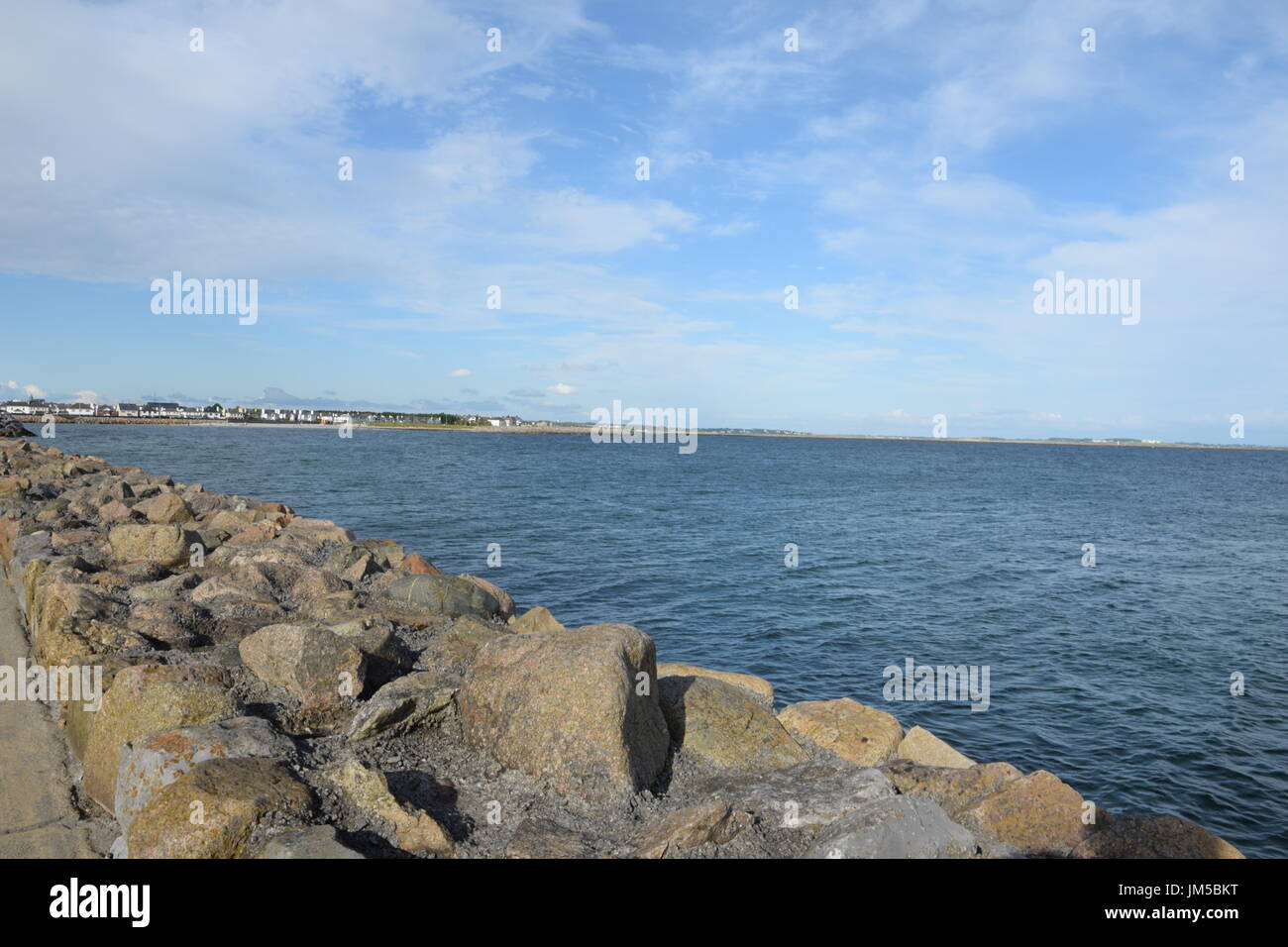 View of the Galway Bay from Seapoint Promenade in the Galway City Stock ...