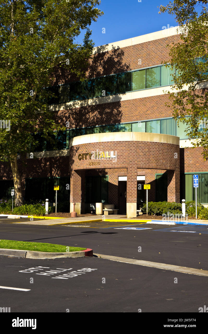 The City Hall side entrance is seen in a vertical view Stock Photo - Alamy