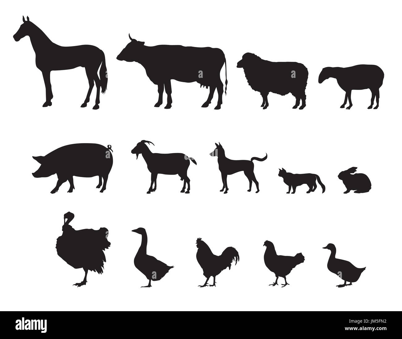 Farm Animal Silhouette
