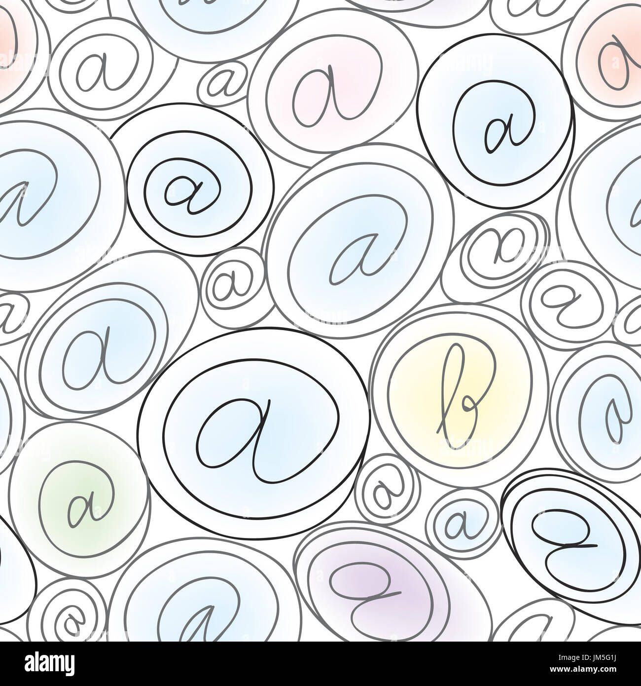 e-mail sign seamless background. email or spam mail pattern concept ...