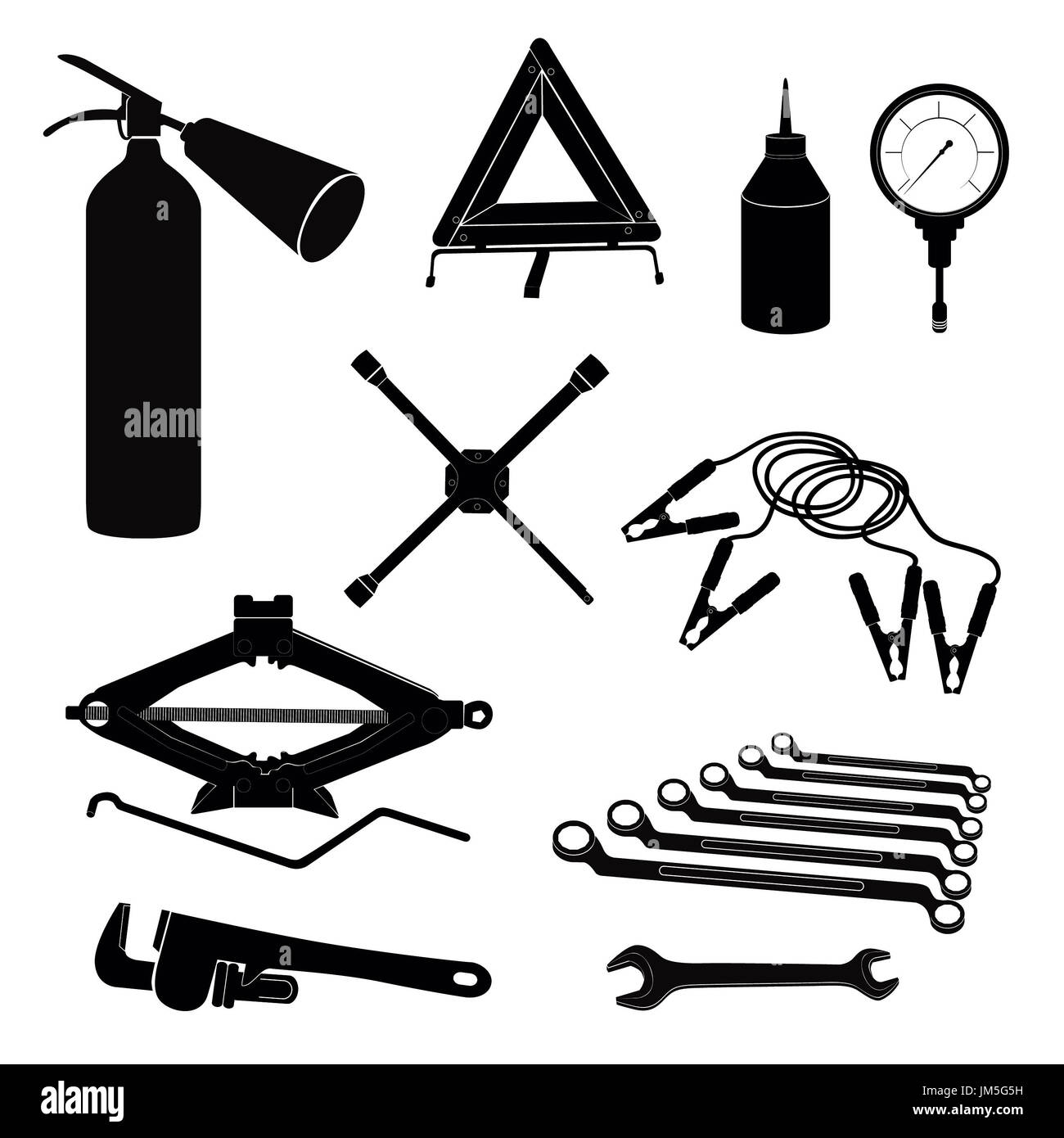 Car repair tools icons Cut Out Stock Images & Pictures - Alamy