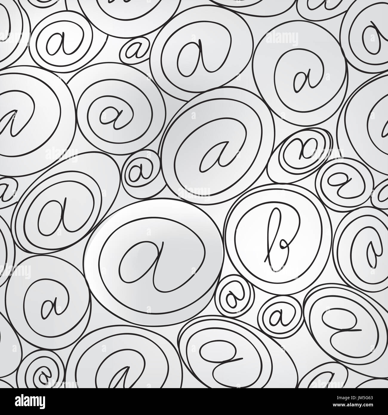 e-mail sign seamless background. email or spam mail pattern concept ...
