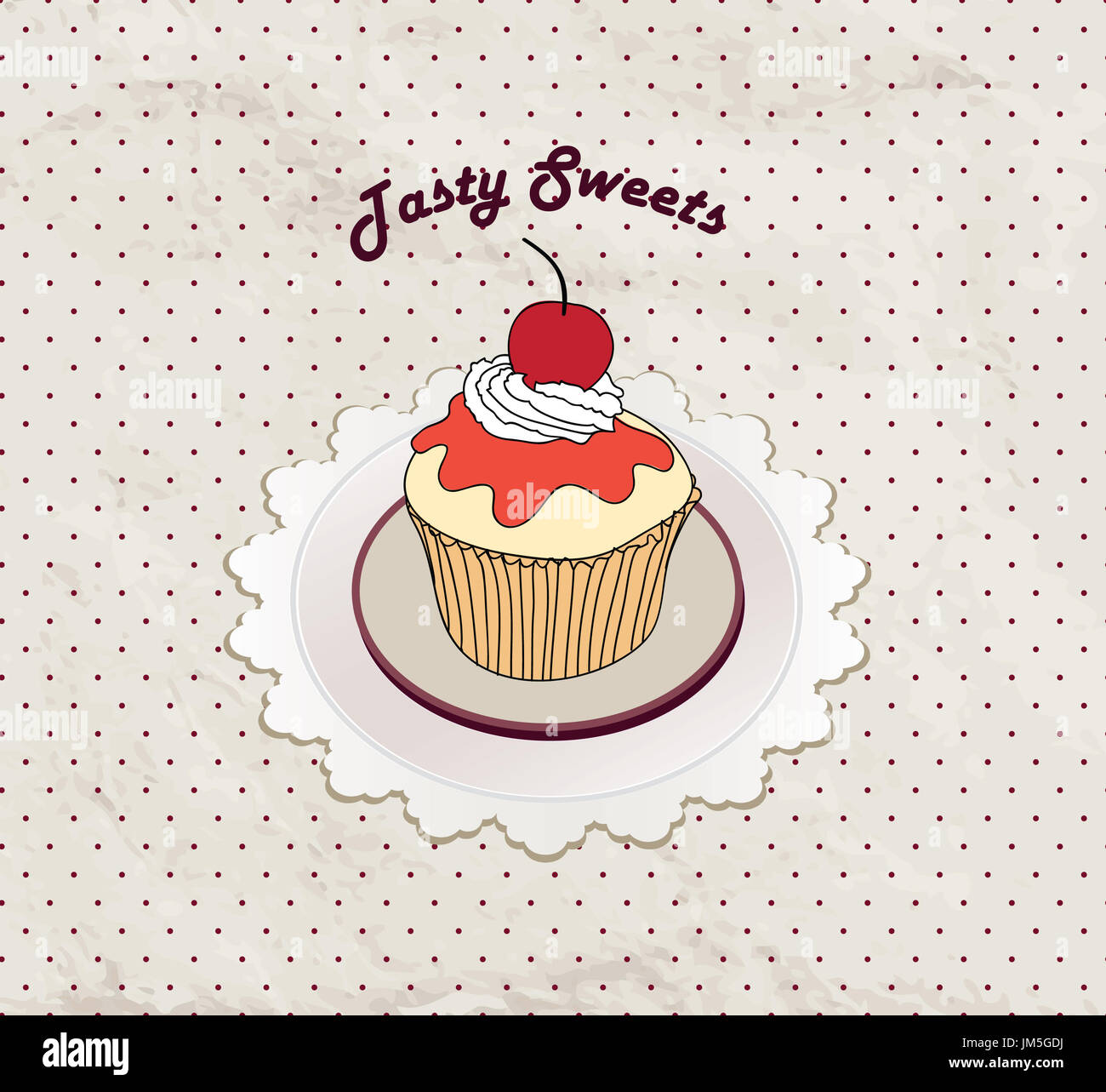 Cake. Cafe Menu Background. Bakery Label. Sweet, Dessert Poster Stock ...