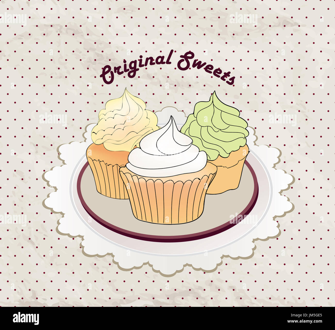 Cake. Cafe Menu Background. Bakery Label. Sweet, Dessert Poster Stock ...