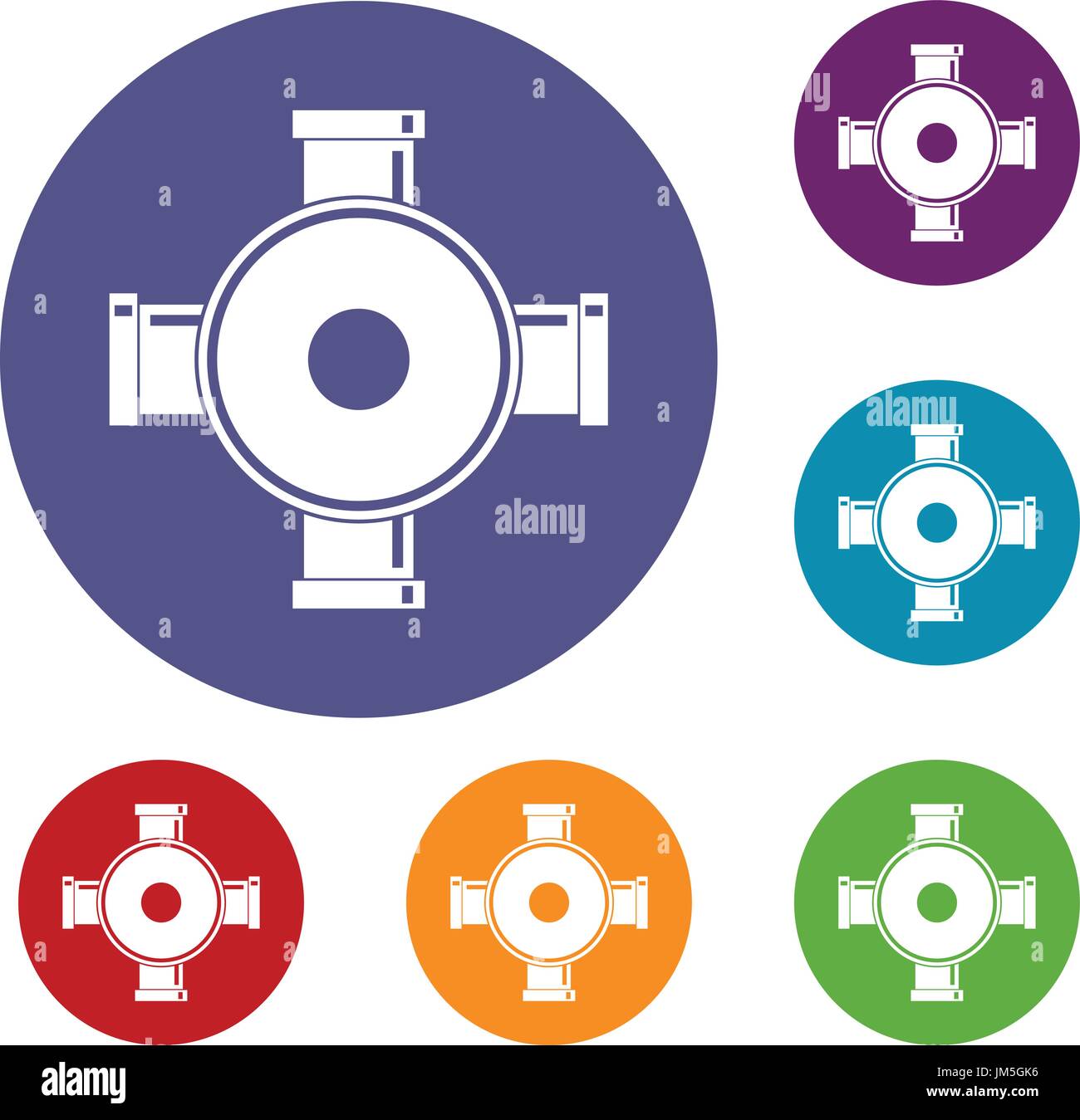 Pipe fitting icons set Stock Vector Image & Art - Alamy