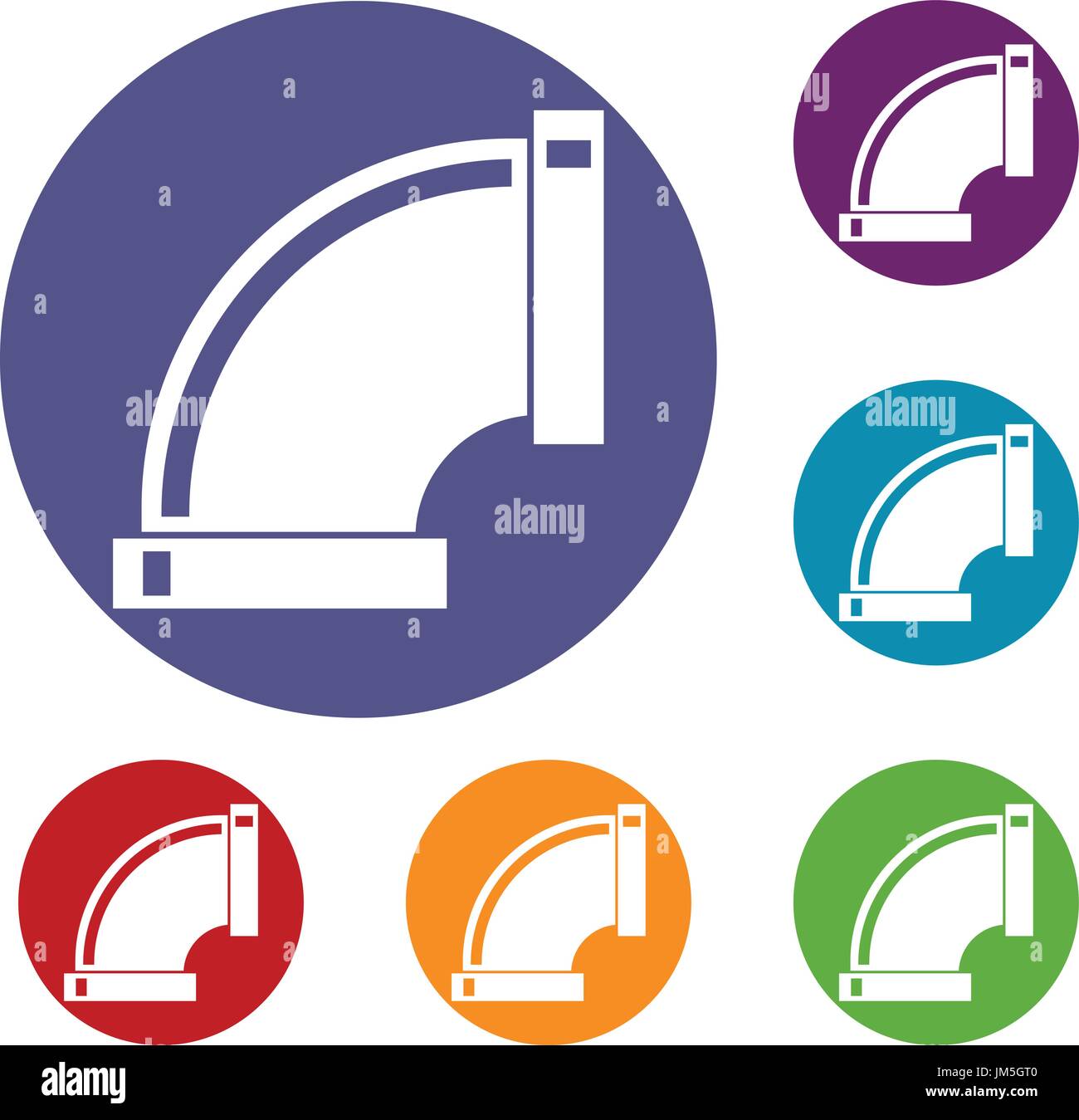 Connection pipes icons set Stock Vector Image & Art - Alamy