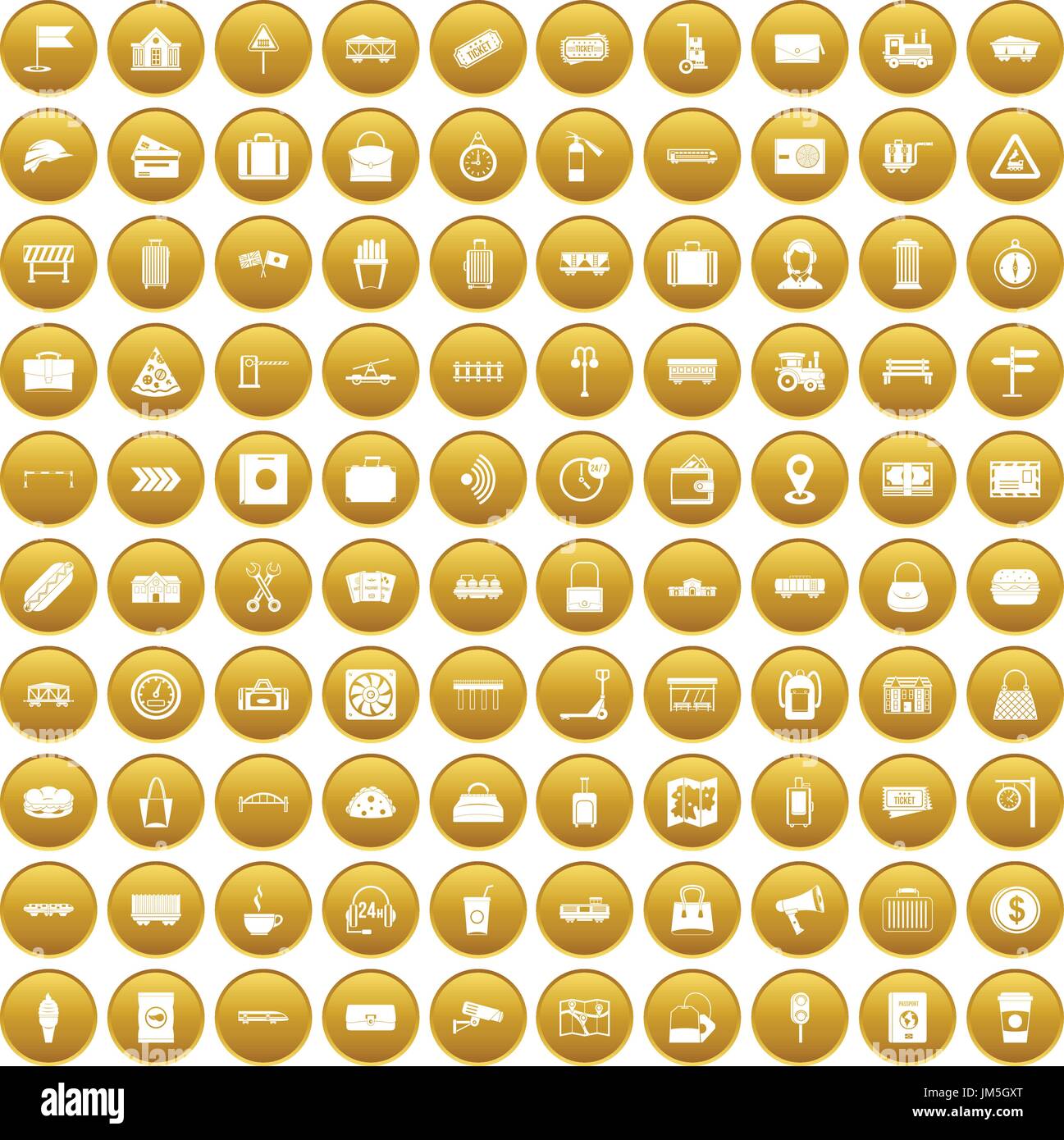 Gold train ticket Stock Vector Images - Alamy