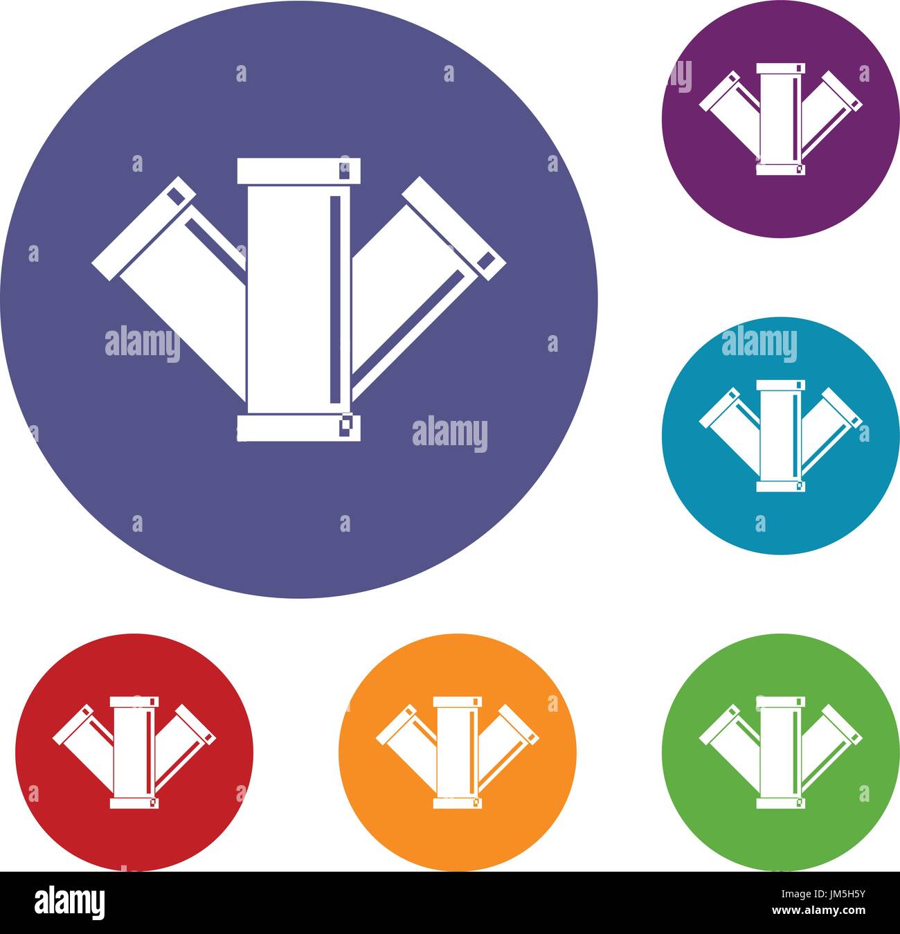 Sewerage icons set Stock Vector Image & Art - Alamy