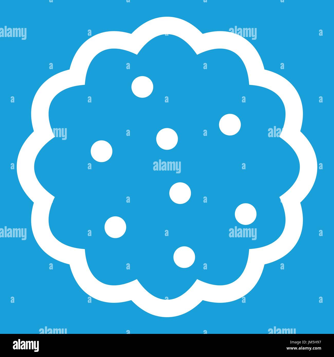 Cookies icon white Stock Vector Image & Art - Alamy