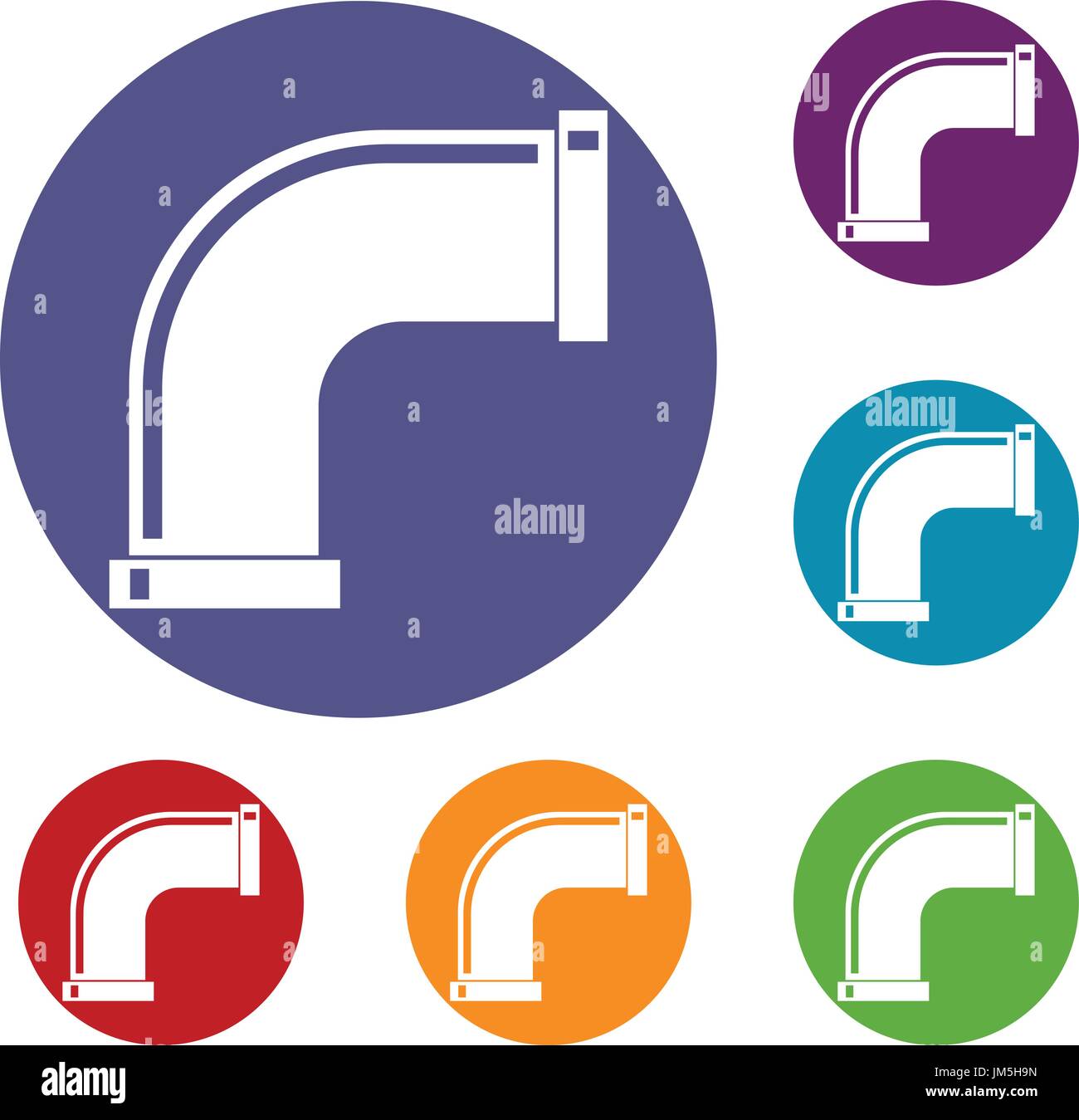 Pvc pipe red Stock Vector Images - Alamy