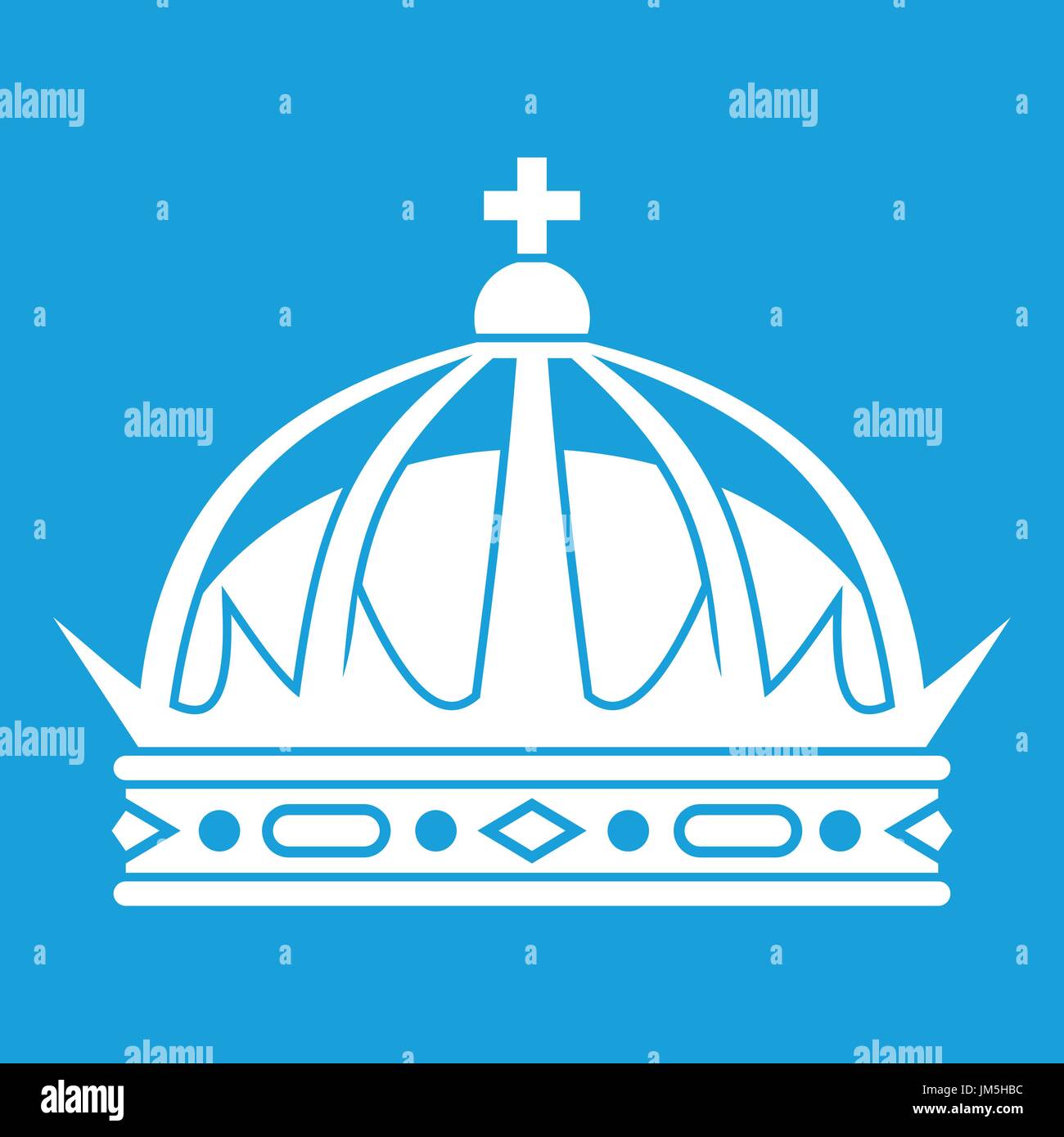 Crown icon white Stock Vector Image & Art - Alamy