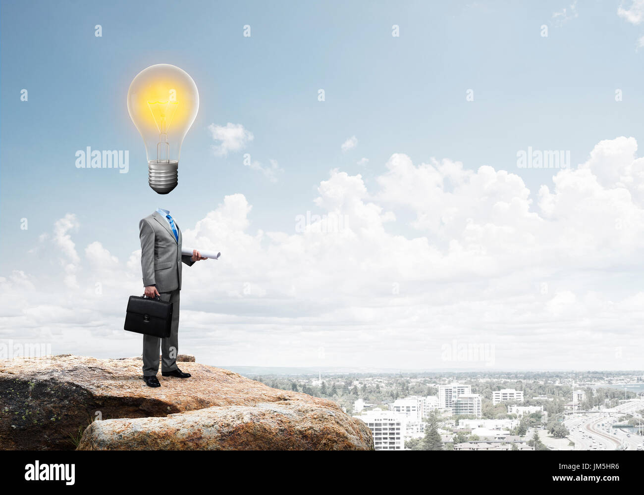 Man of creative ideas Stock Photo - Alamy