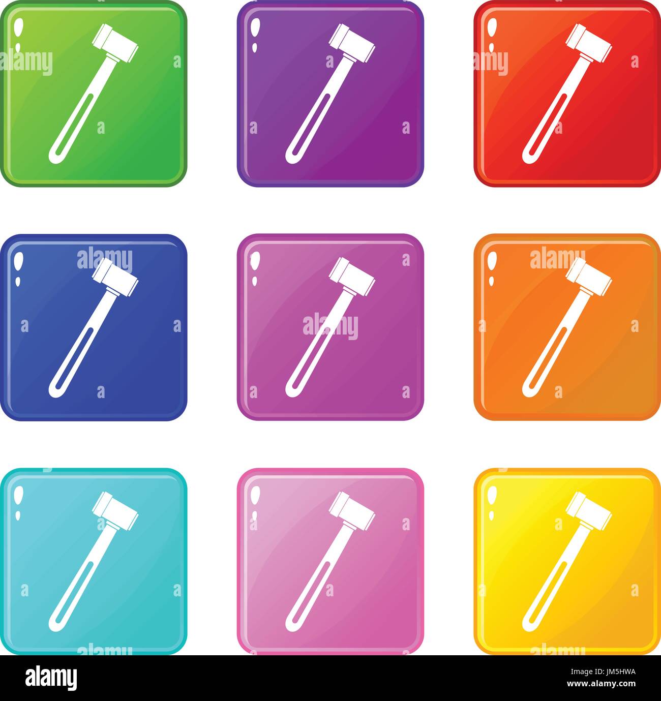 Medical hammer set 9 Stock Vector Image & Art - Alamy