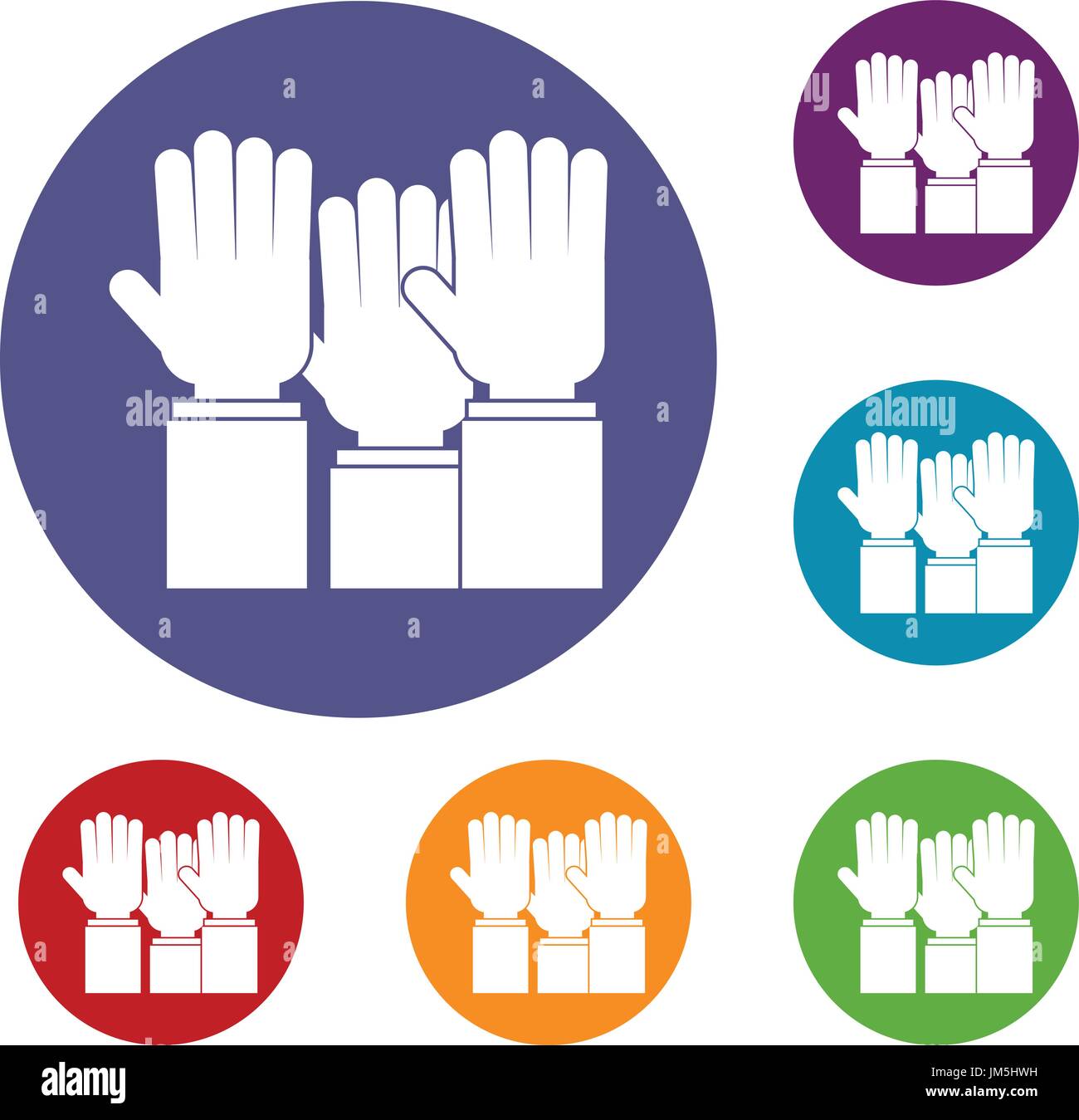 Children group different circle Stock Vector Images - Alamy