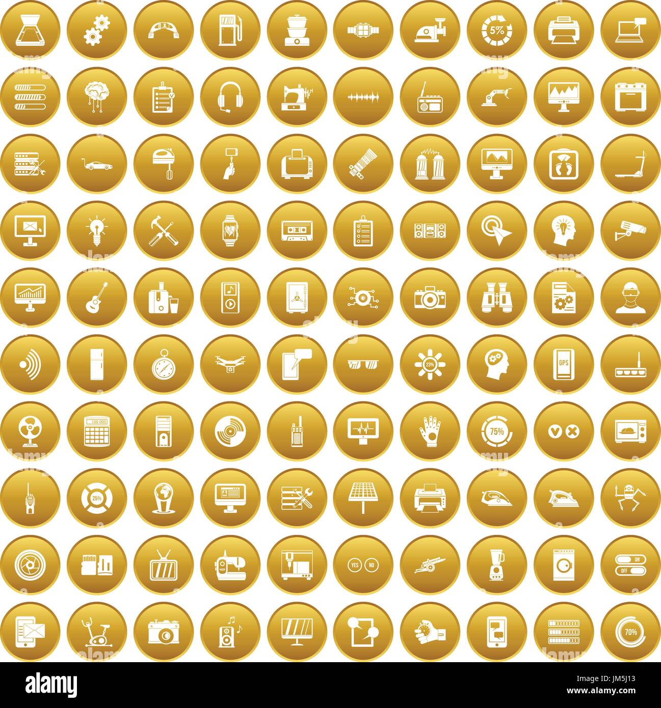 100 set gold Stock Vector Image & Art - Alamy