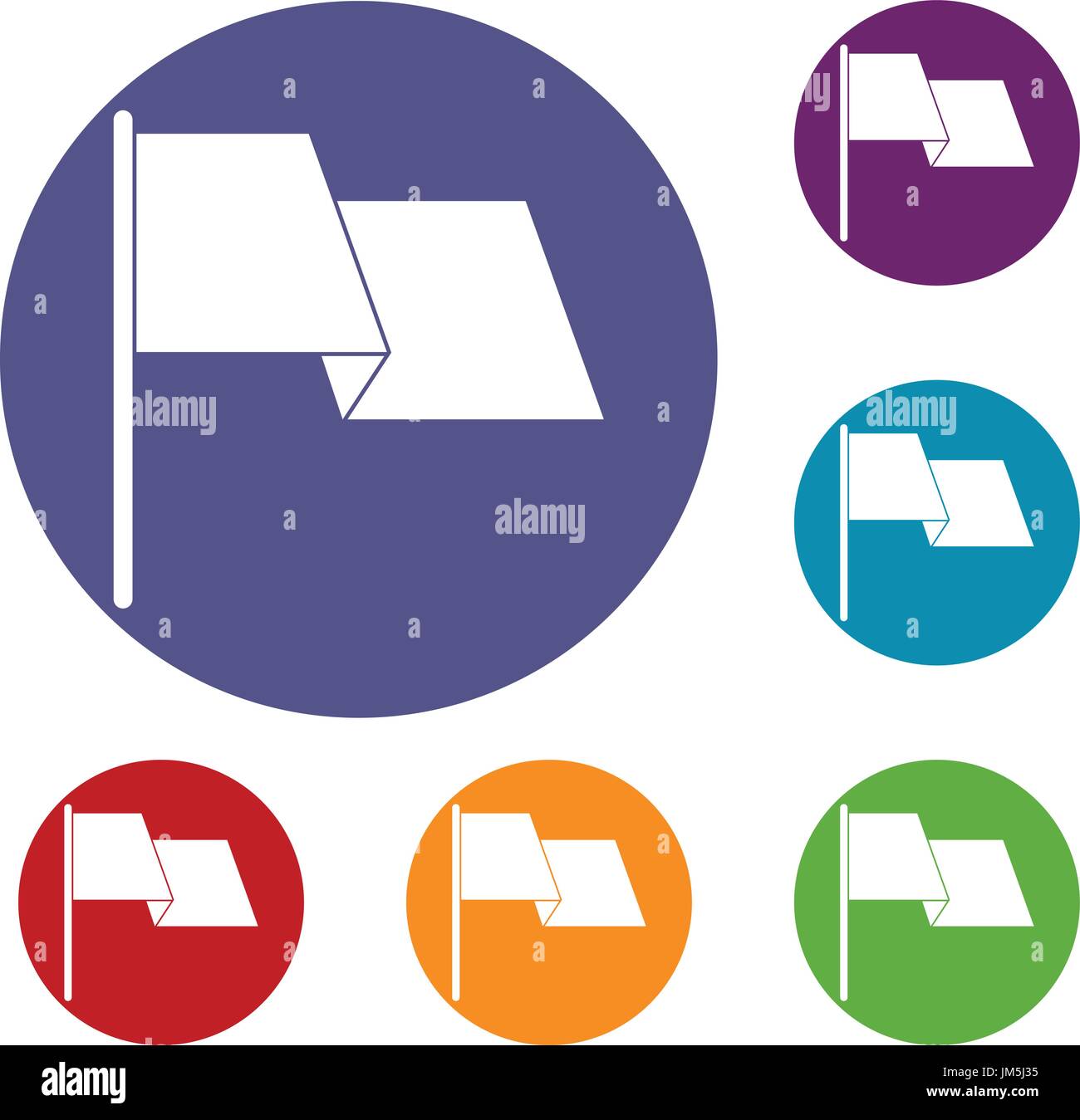 Waving flag icons set Stock Vector Image & Art - Alamy