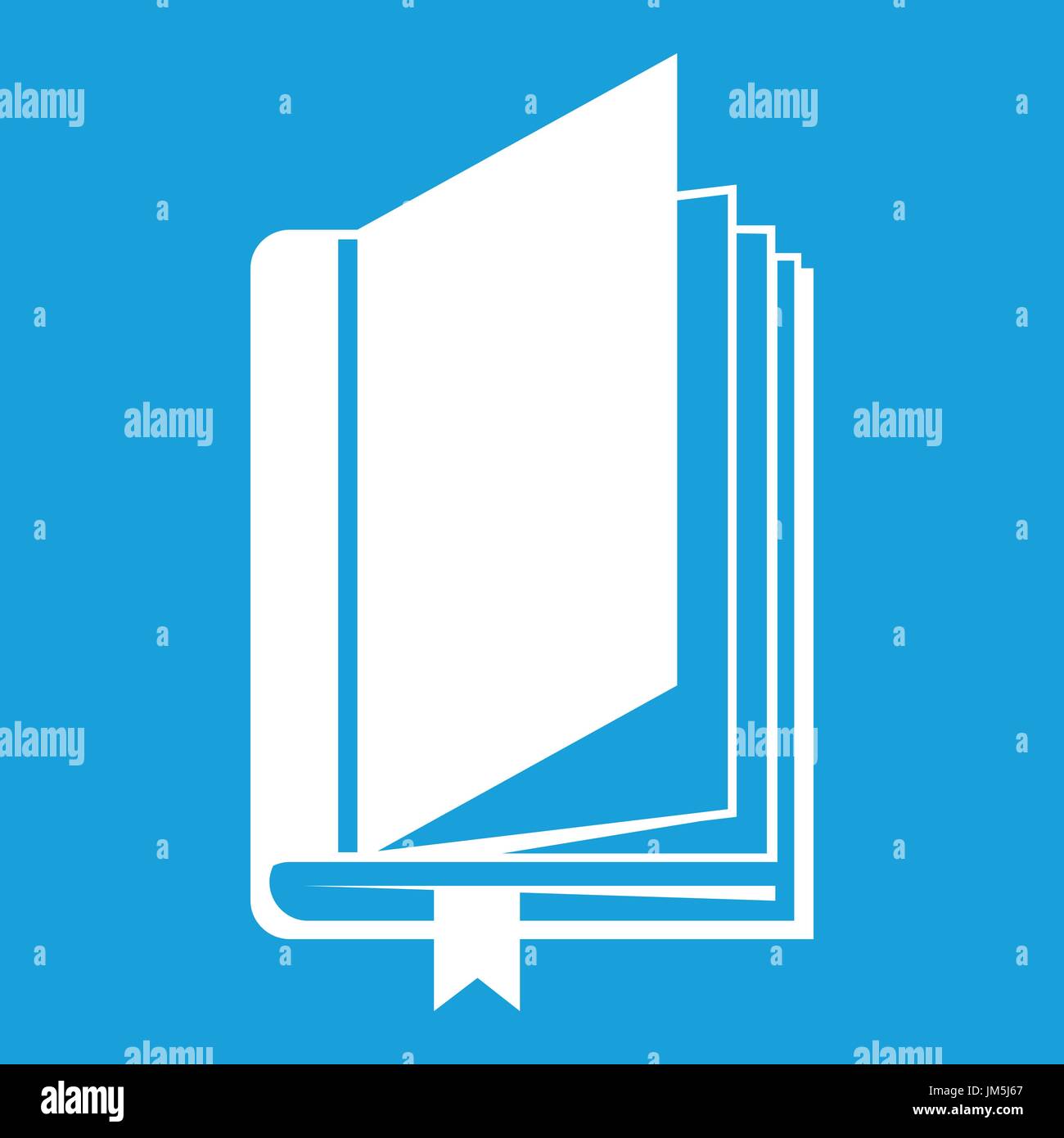 Book with bookmark icon white Stock Vector Image & Art - Alamy