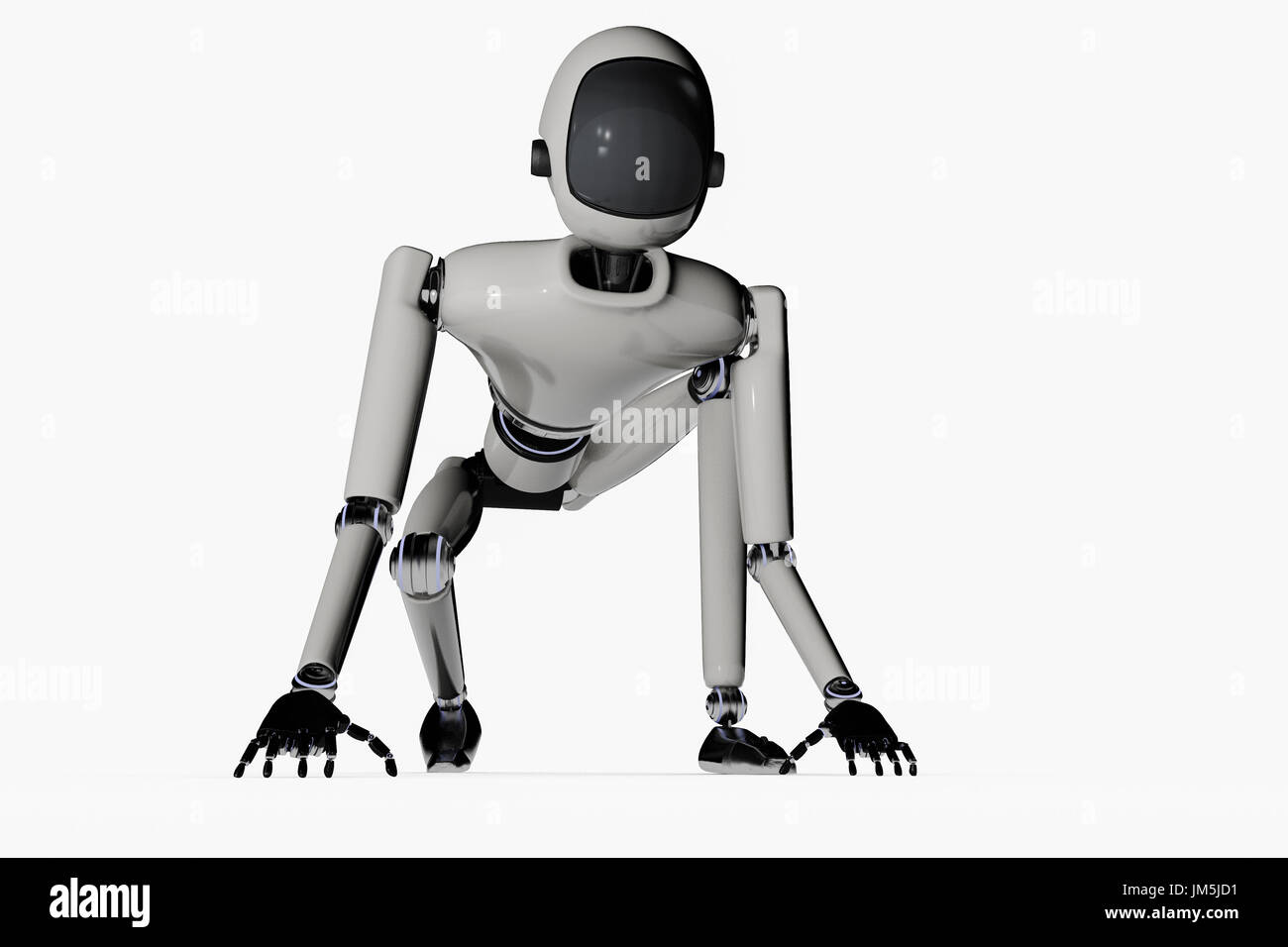 A robot is ready to start Stock Photo - Alamy
