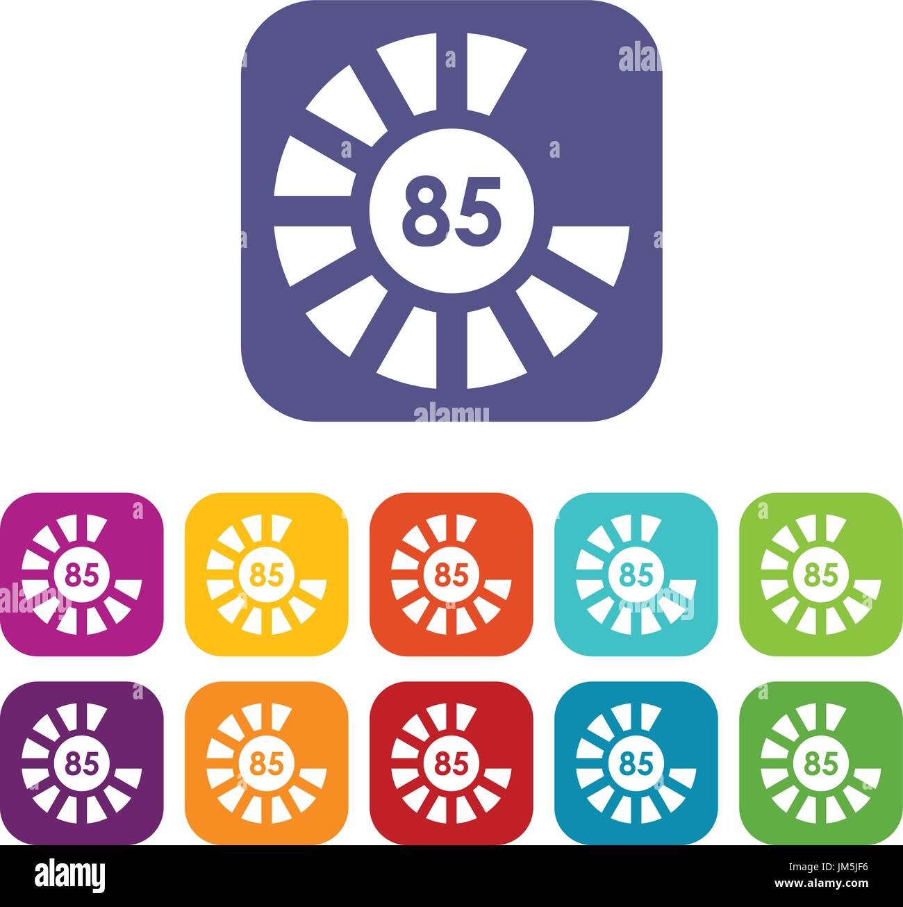 Sign 85 load icons set Stock Vector Image & Art - Alamy