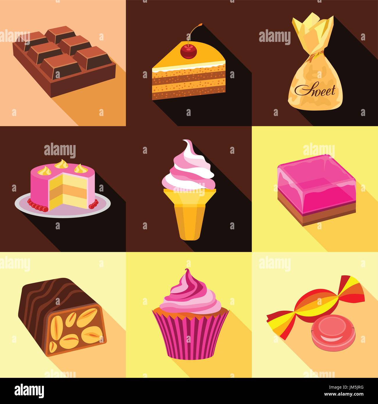 Long sweets Stock Vector Images - Alamy