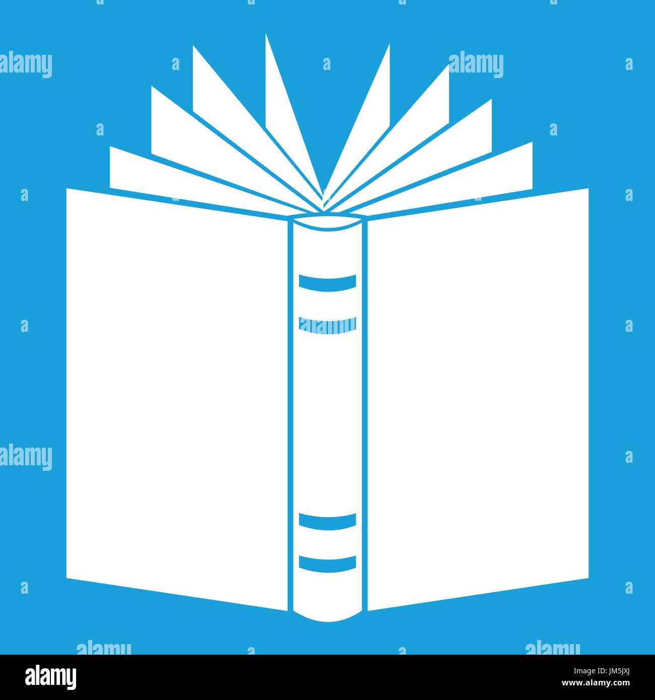 Open thick book icon white Stock Vector Image & Art - Alamy