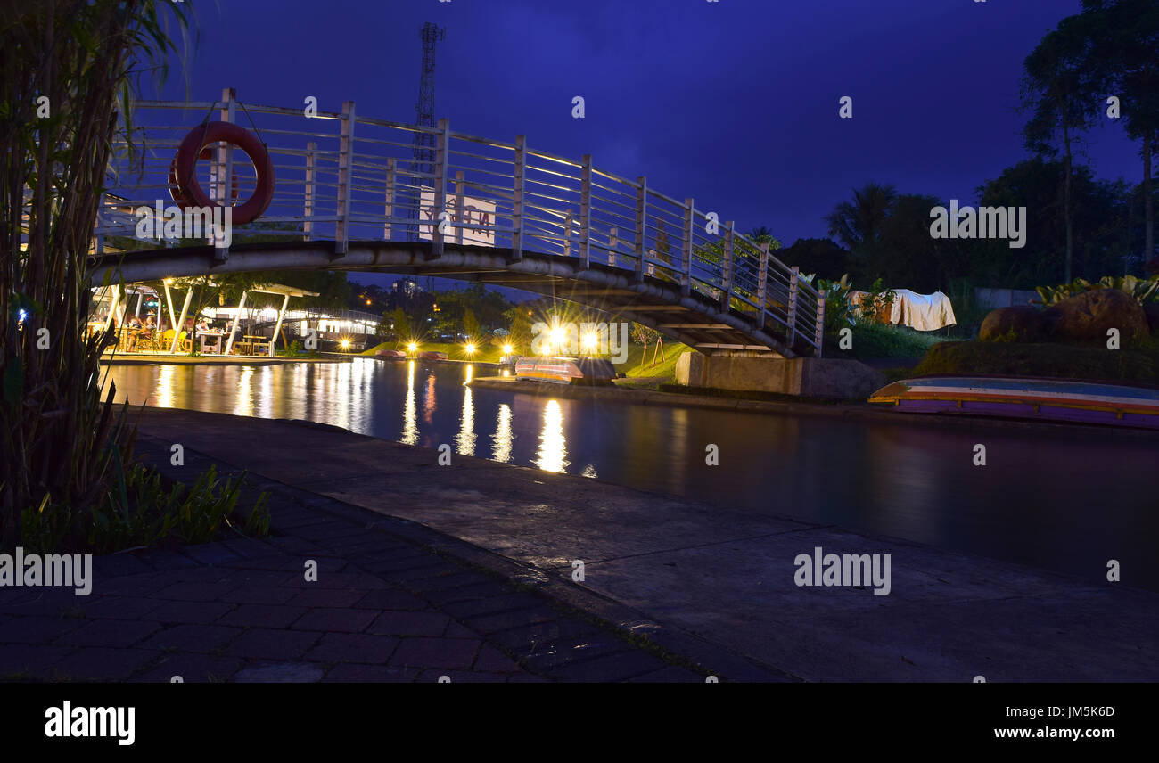 The bridge is in the Ah Poong Market, Sentul, Bogor, indonesia Stock ...