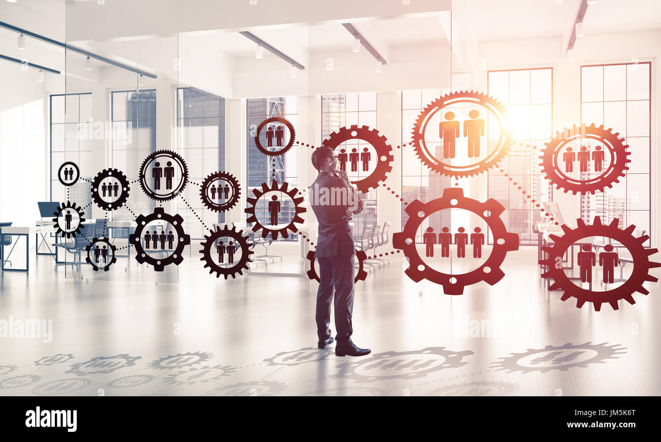 Networking and social communication concept as effective point f Stock ...