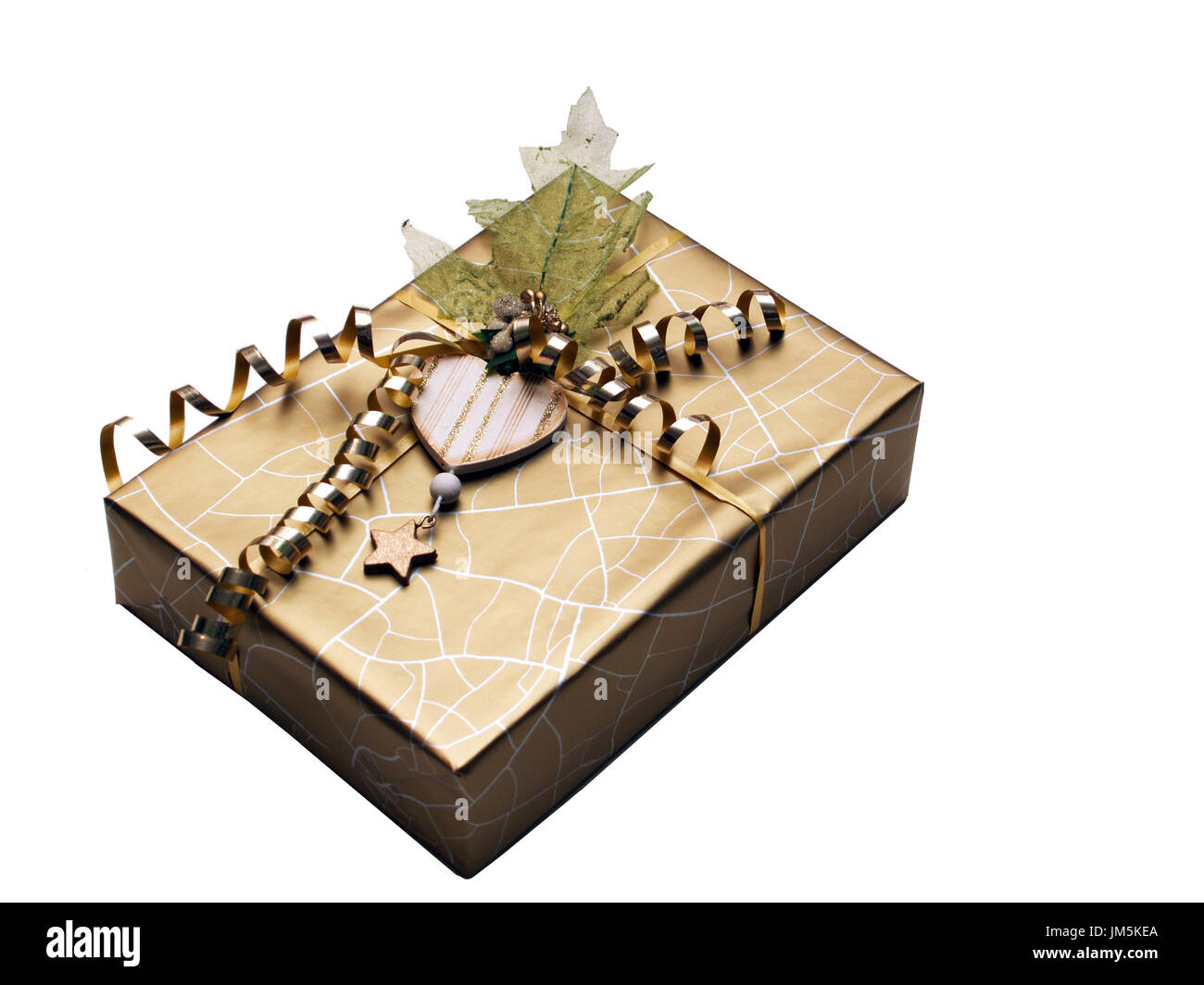 Very luxury packed christmas present Stock Photo - Alamy