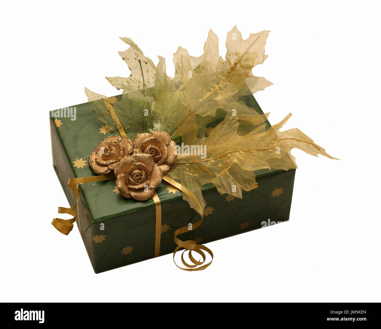 Very luxury packed christmas present Stock Photo - Alamy