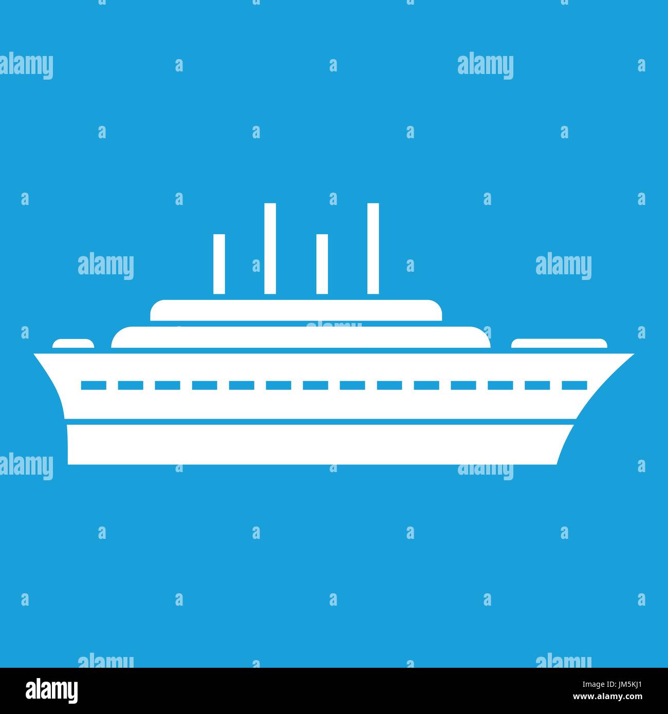 Ship icon white Stock Vector Image & Art - Alamy