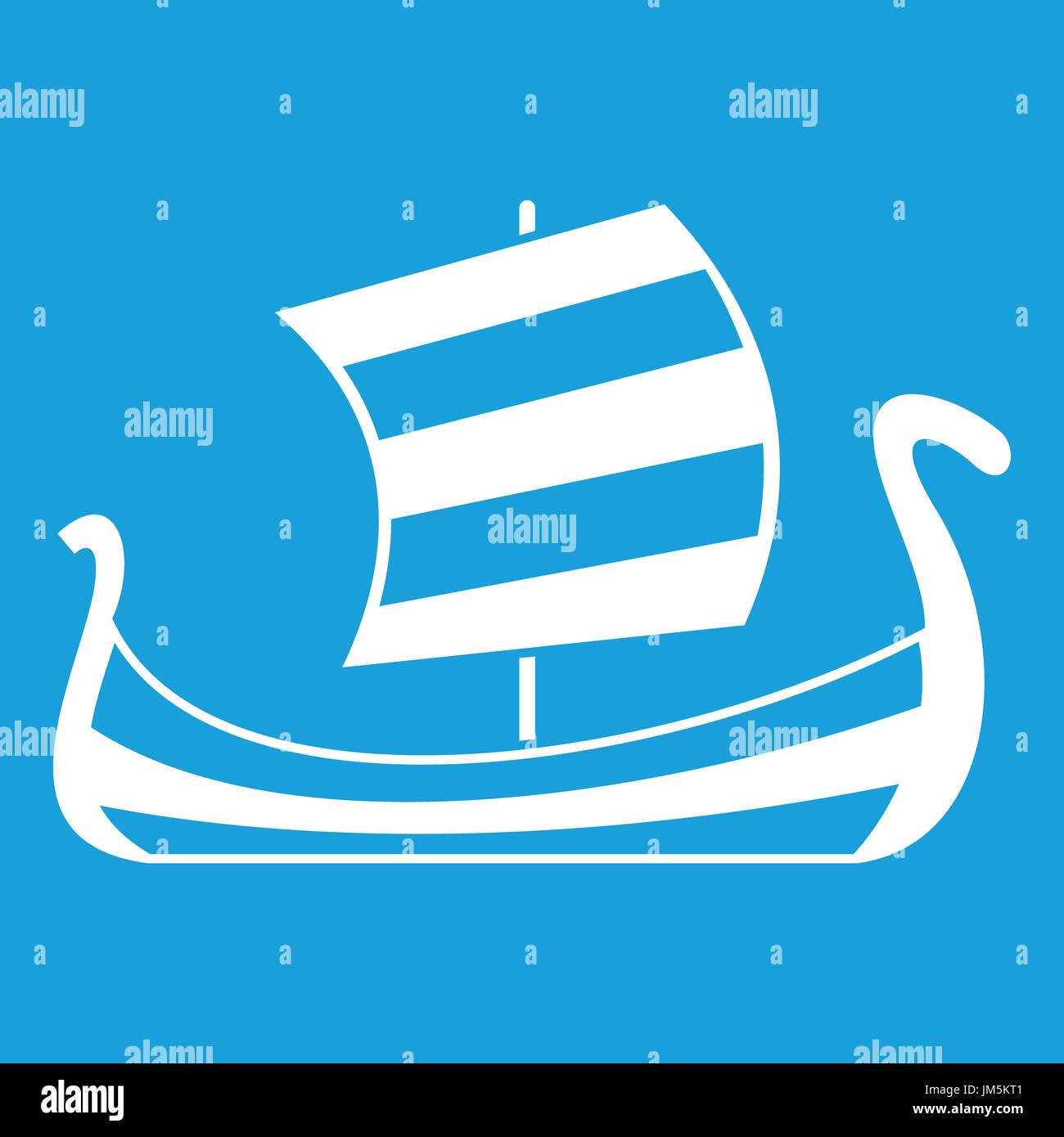 Medieval boat icon white Stock Vector Image & Art - Alamy