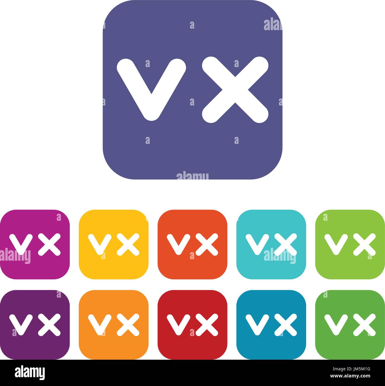 Fat tick and cross icons set Stock Vector Image & Art - Alamy