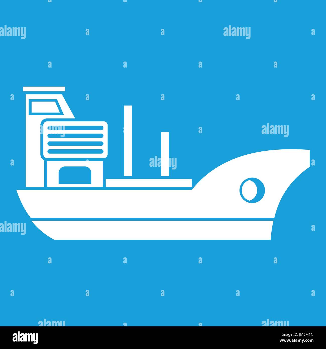 Marine ship icon white Stock Vector Image & Art - Alamy