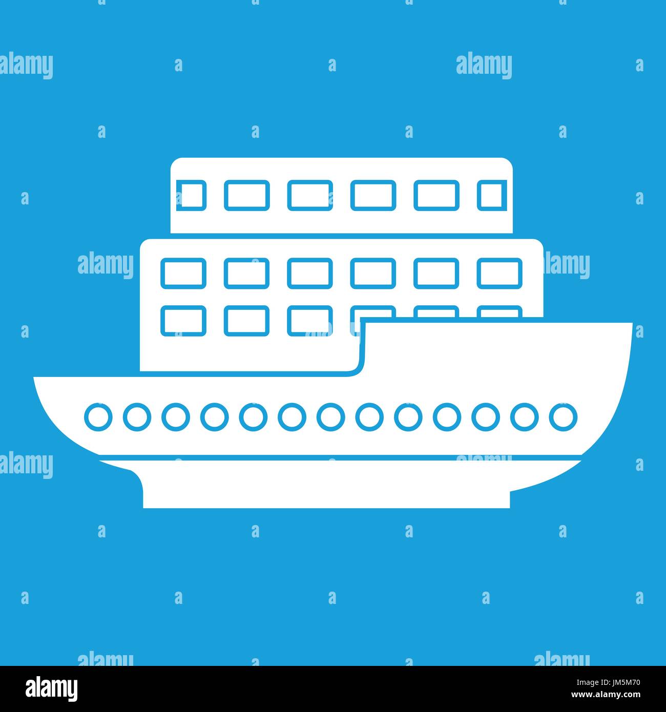 Large passenger ship icon white Stock Vector Image & Art - Alamy