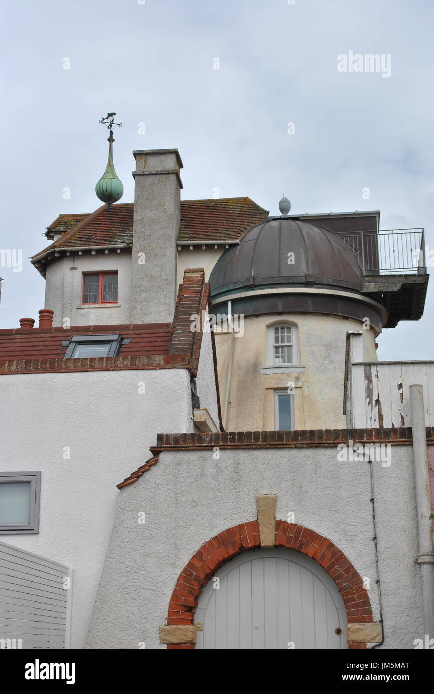 Weatherd white building abstractdetail, old house at Aldeburgh Stock ...