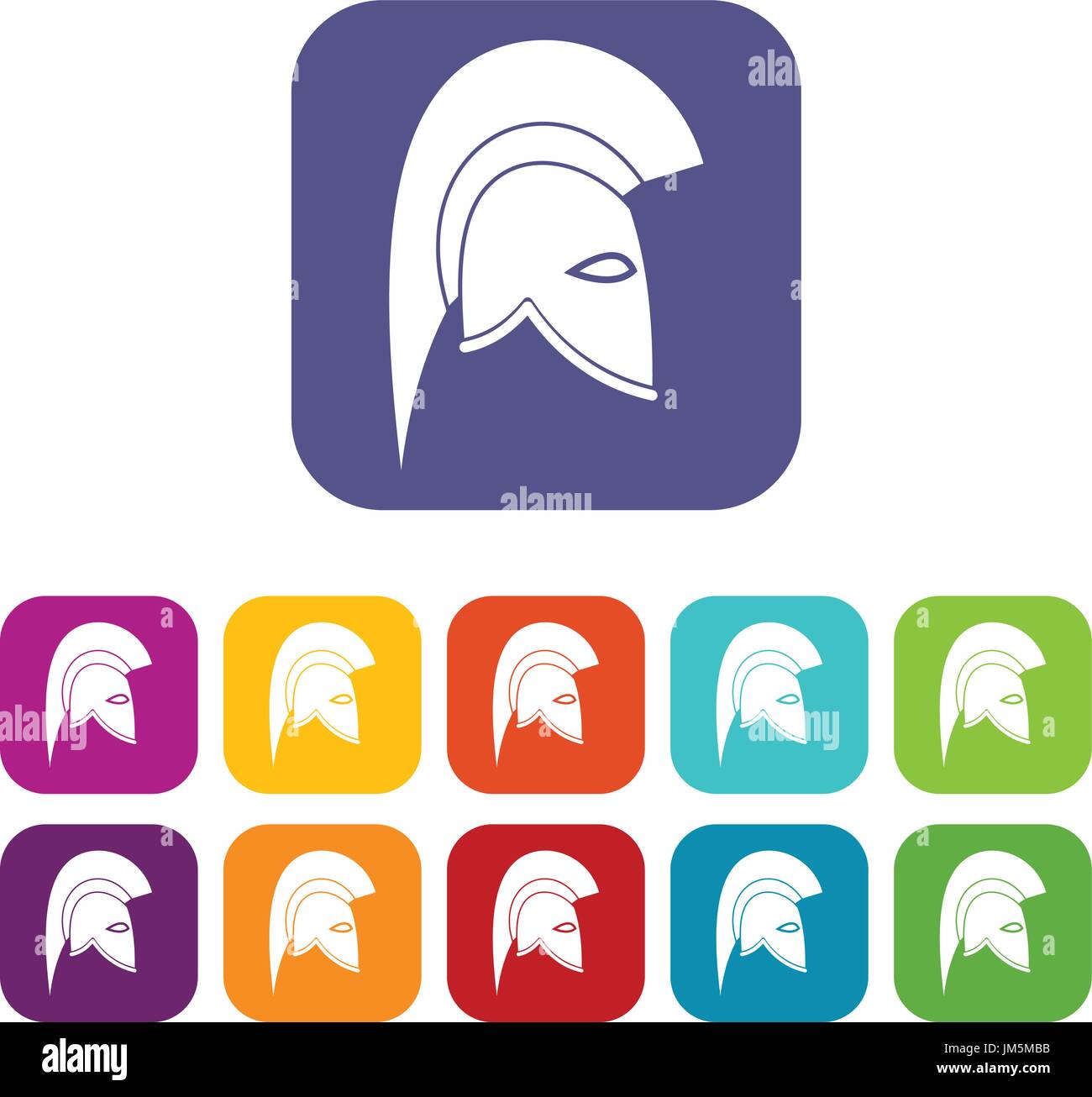 Roman helmet icons set Stock Vector Image & Art - Alamy