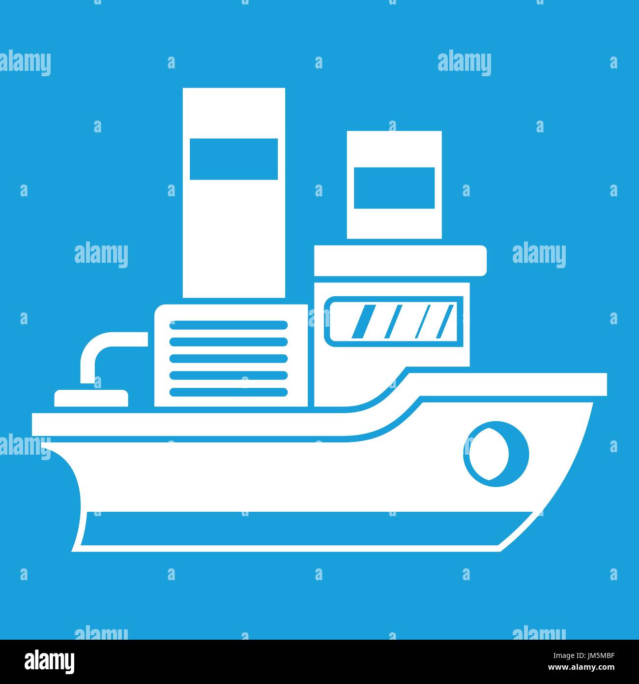 Small ship icon white Stock Vector Image & Art - Alamy