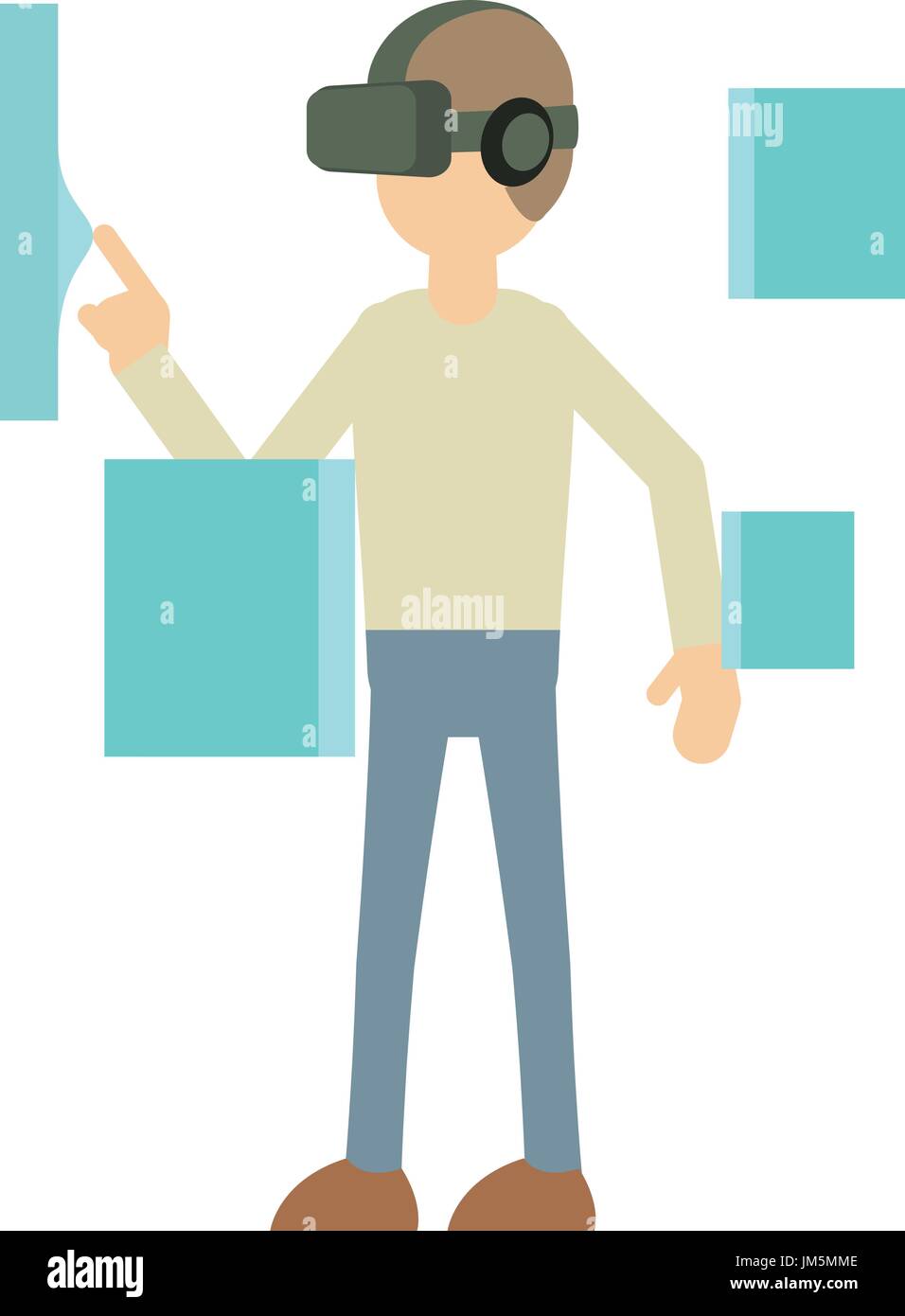 High tech simulation Stock Vector Images - Alamy